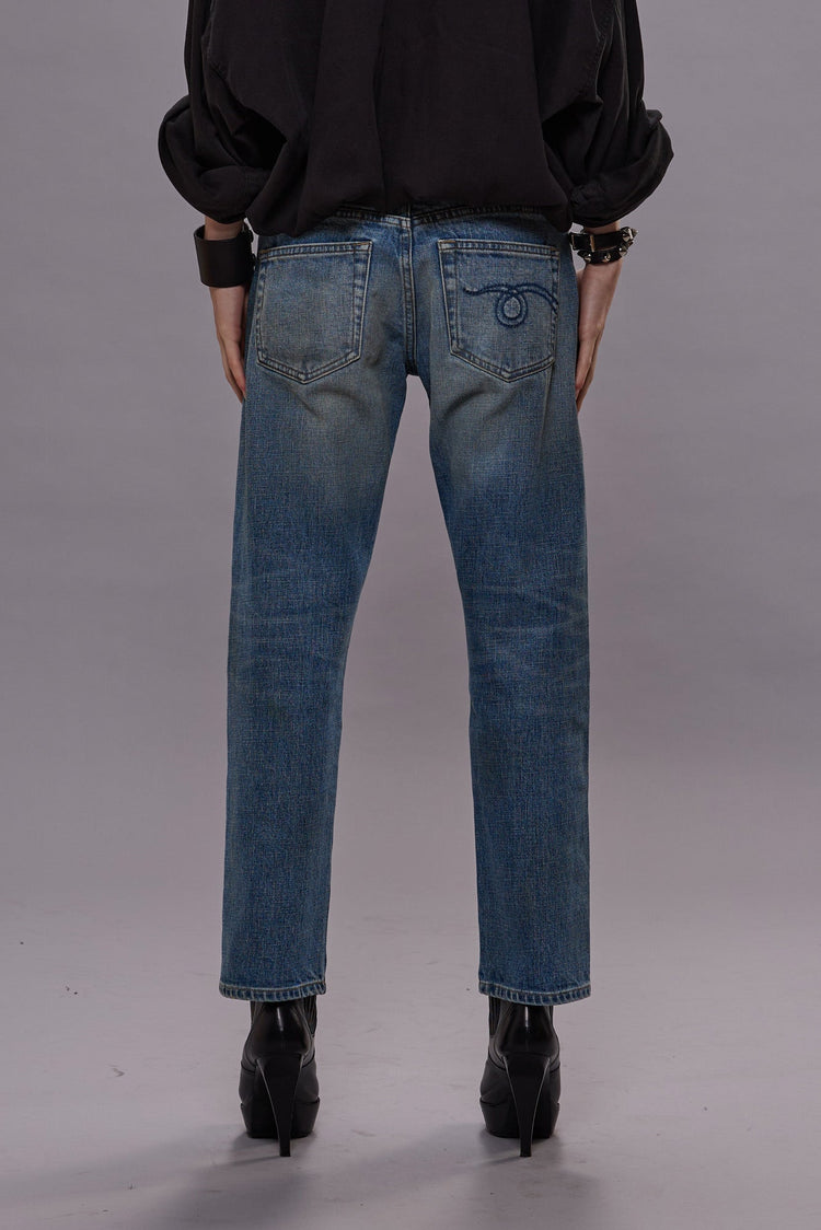 BOY STRAIGHT JEANS - PATTON BLUE STRETCH - R13