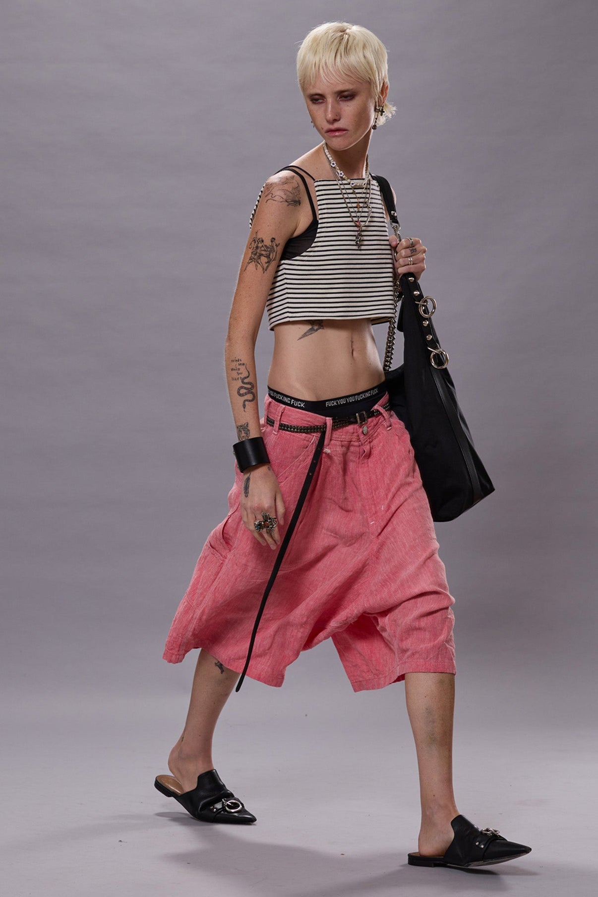 JESSE CARPENTER SHORT - CORAL LINEN CHAMBRAY - R13