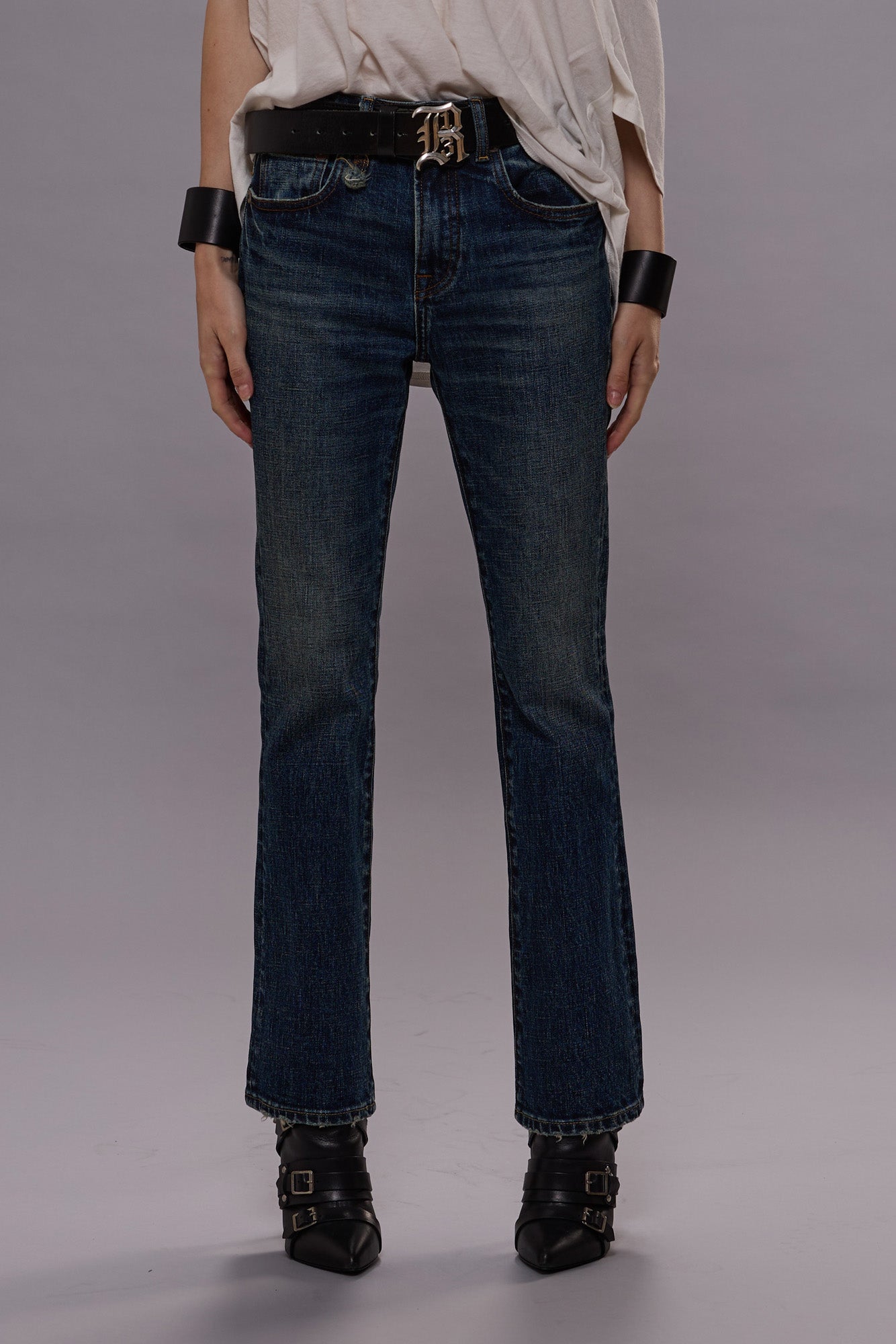 KICK FIT JEANS - MELVIN BLUE STRETCH -R13