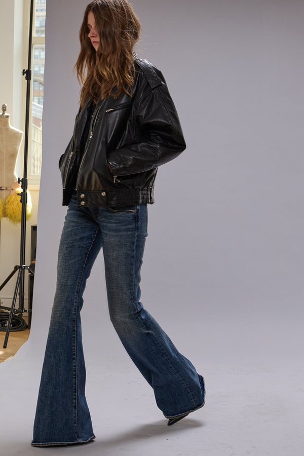 OVERFLOW BOY FLARE JEAN - MIRE BLUE STRETCH - R13