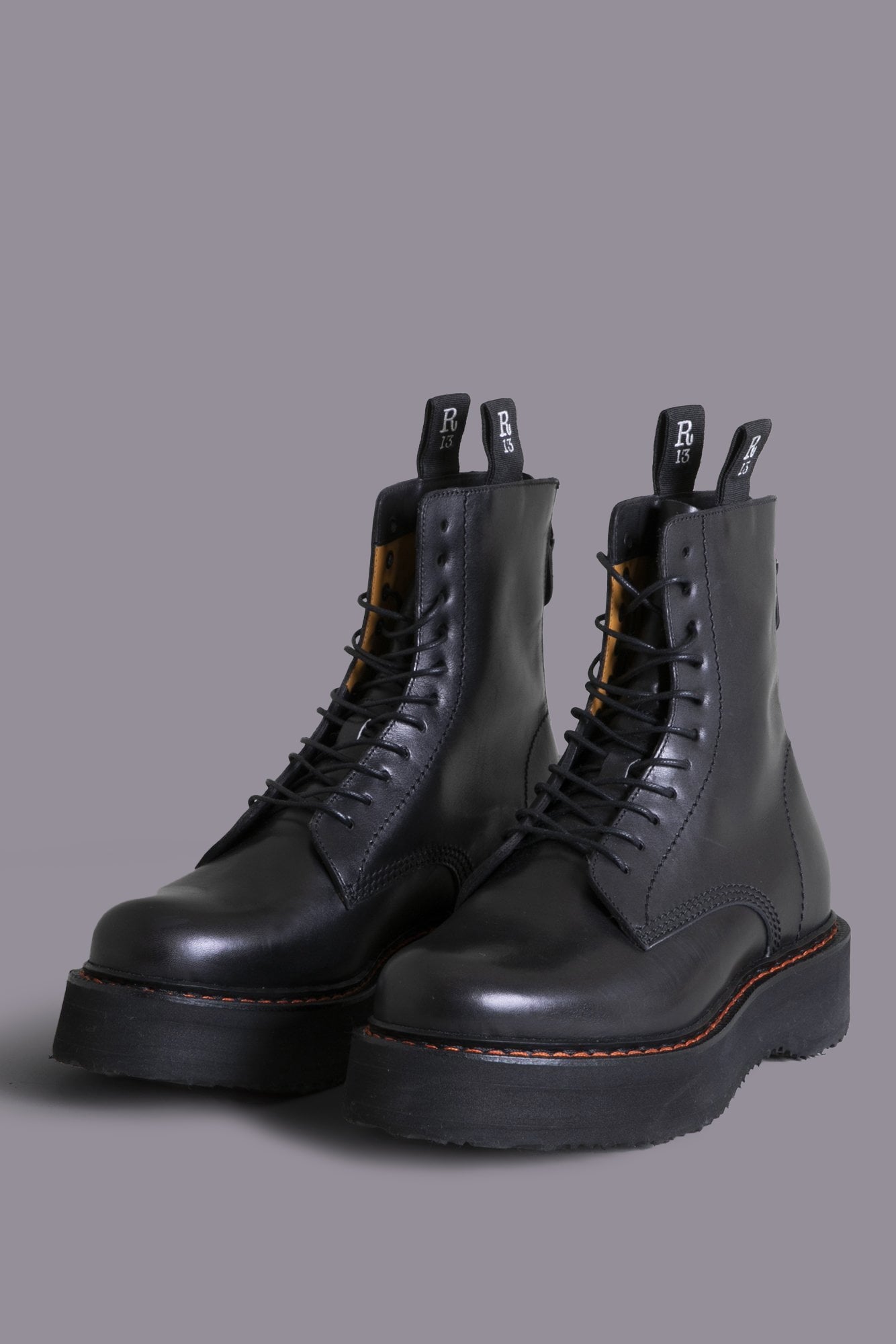 SINGLE STACK BOOT - BLACK – R13