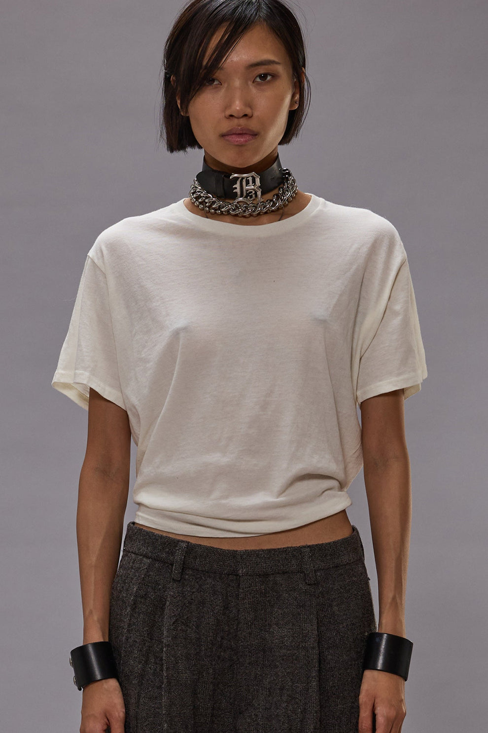 TIGHT WAIST TEE - WHITE - R13